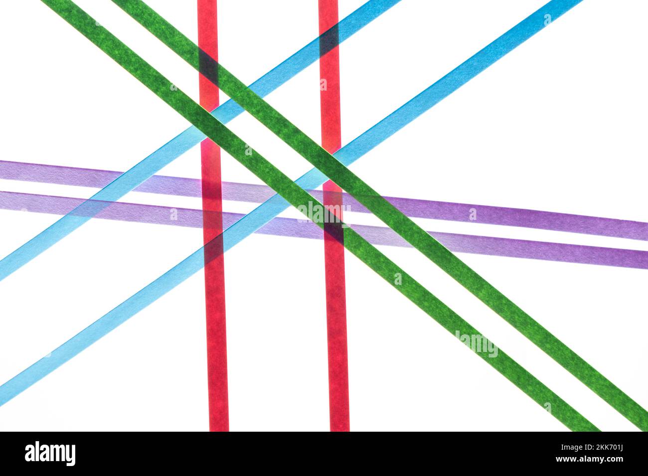colored paper lines intersecting Stock Photo - Alamy