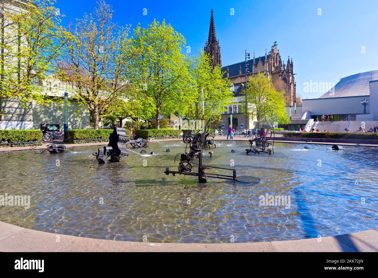 Tinguely Fountain in Basel, Switzerland Stock Photo - Alamy
