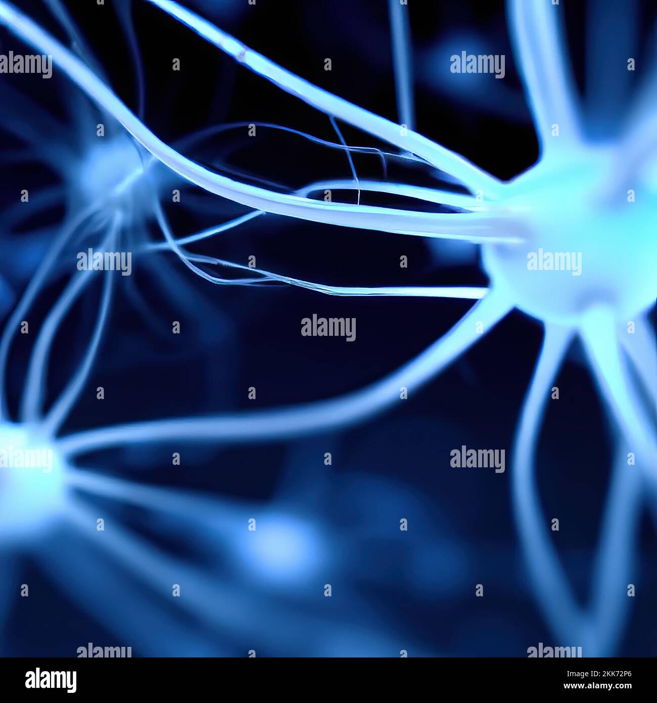 Nerve cells and electrical pulses. 3d illustration Stock Photo - Alamy