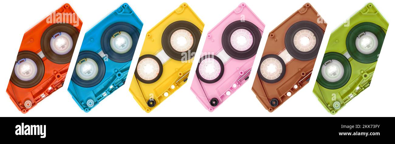photo collage of old audio cassette tape open Stock Photo - Alamy