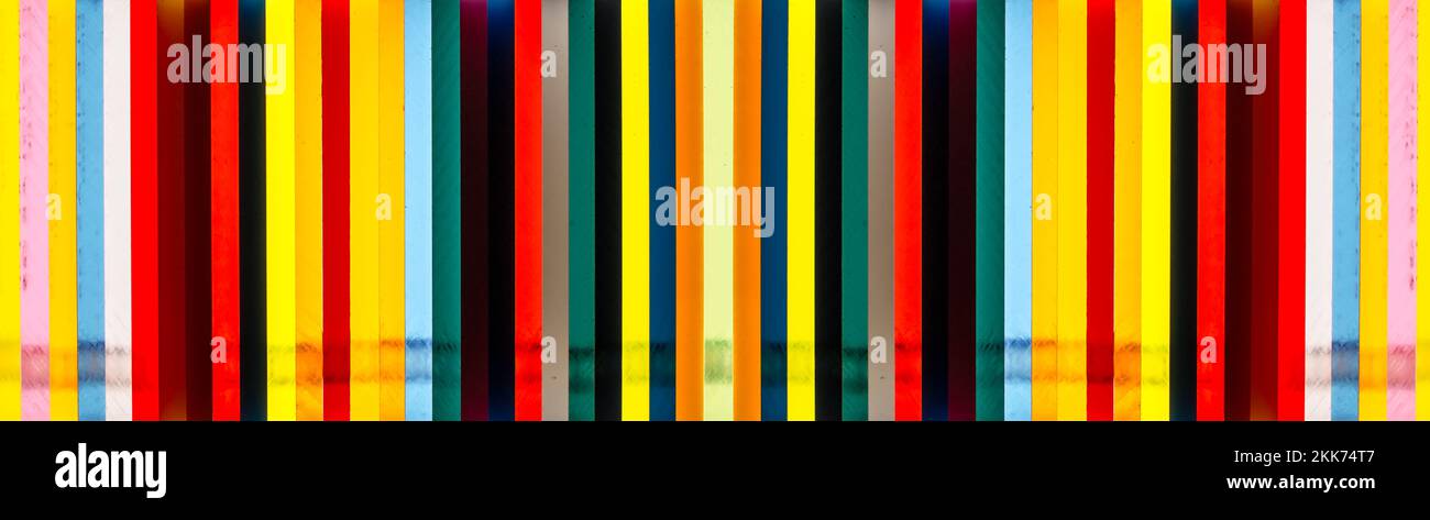 Stack of Coloured Cast Acrylic Sheet, close view Stock Photo - Alamy