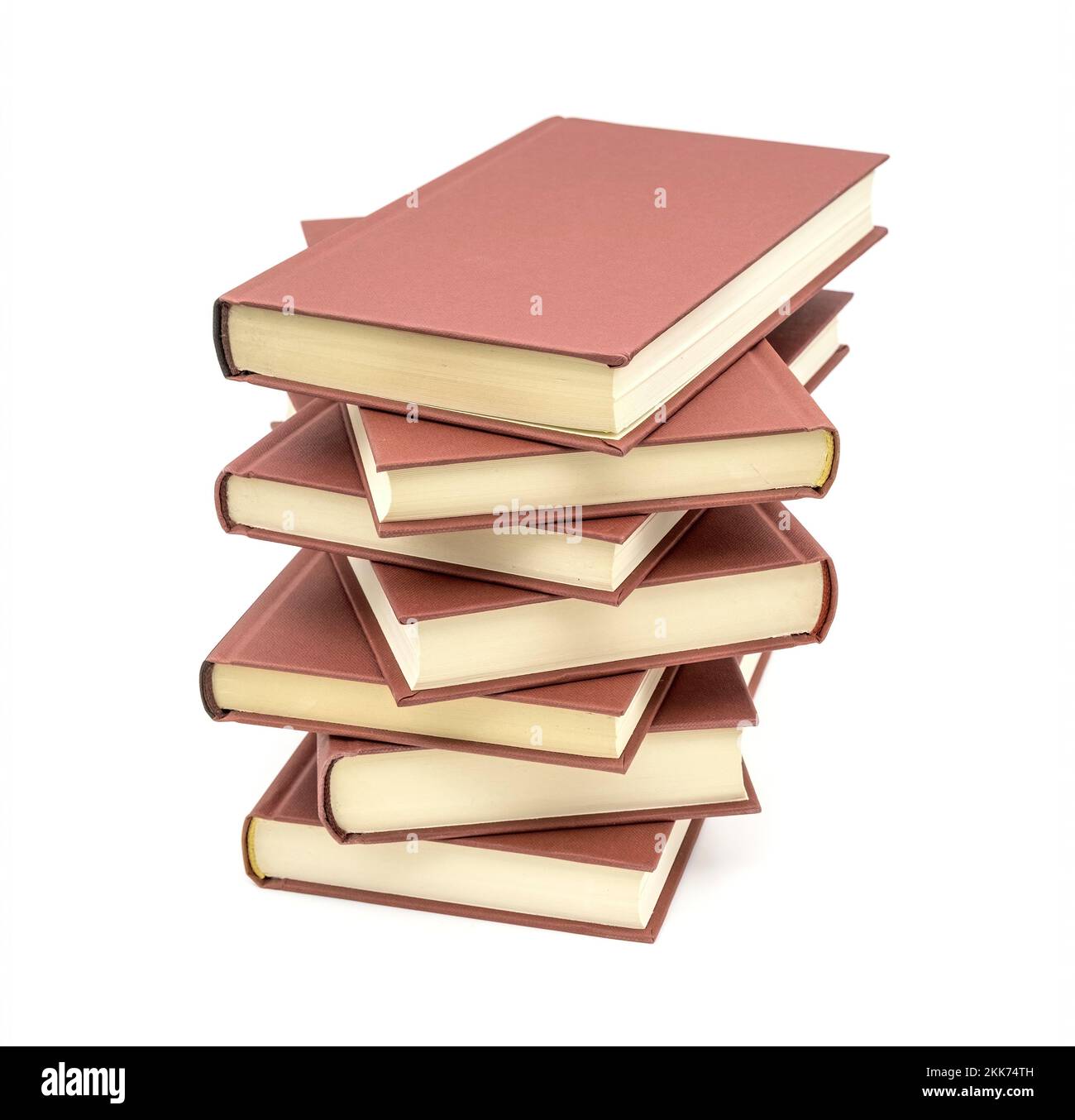 Stack of Book isolated on white background Stock Photo - Alamy