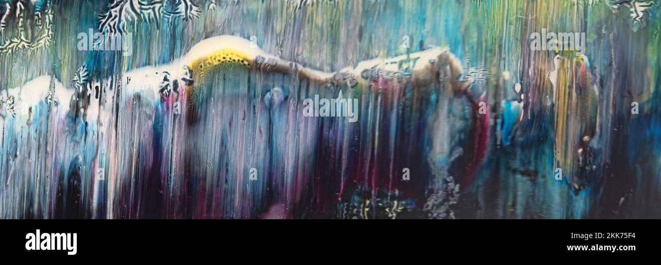 The modern abstract background with oil paints.Abstract colorful ...