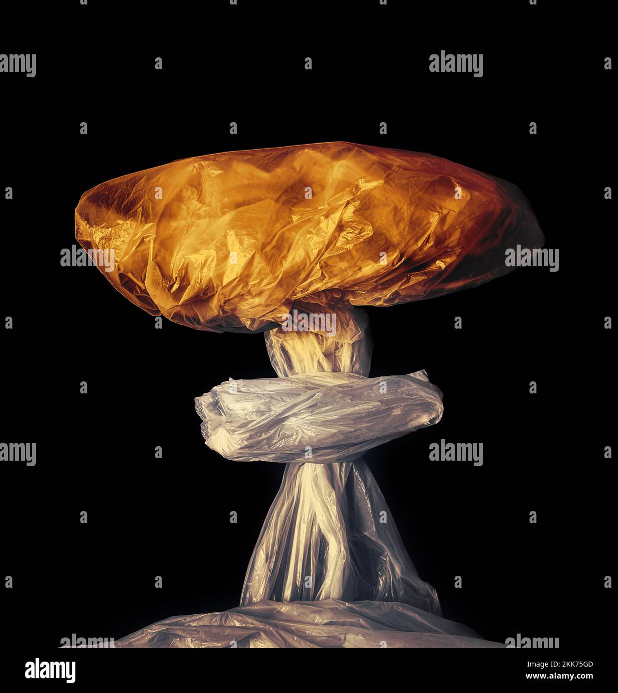 the future atomic bomb is plastic pollution, the shape of an atomic ...