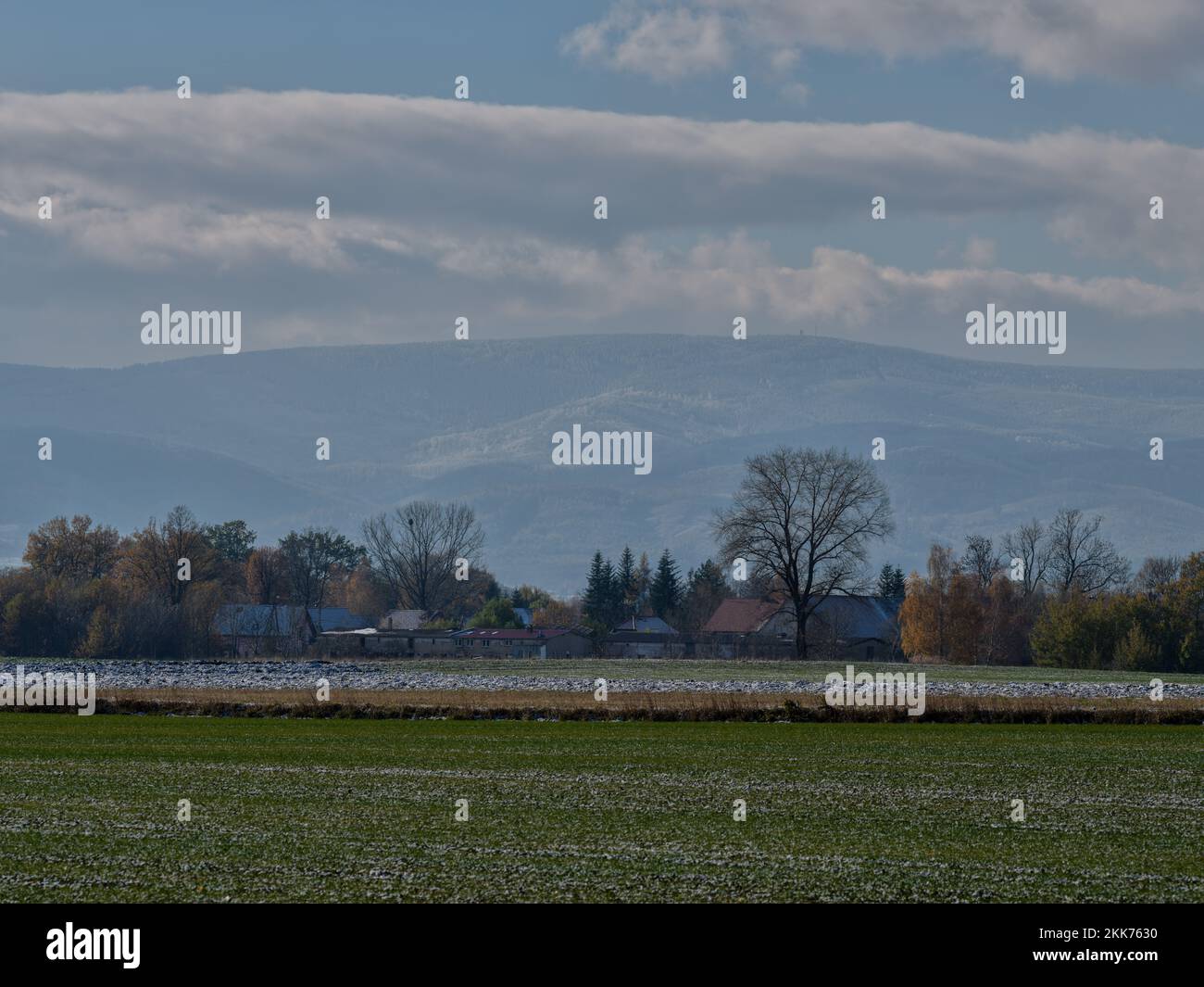 Gory Sowie after first light snow Lower Silesia Poland Stock Photo - Alamy
