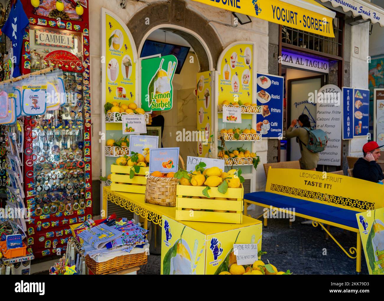 April 20 2022- Amalfi traditional shop based on lemons Stock Photo - Alamy