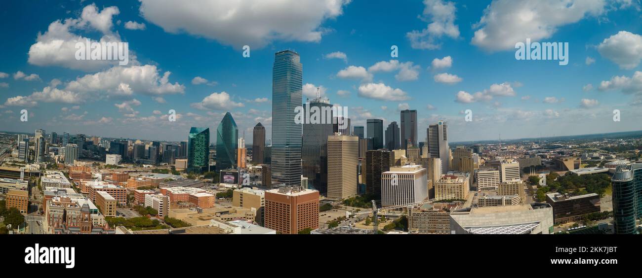 Dallas texas skyline panoramic hi-res stock photography and images - Alamy