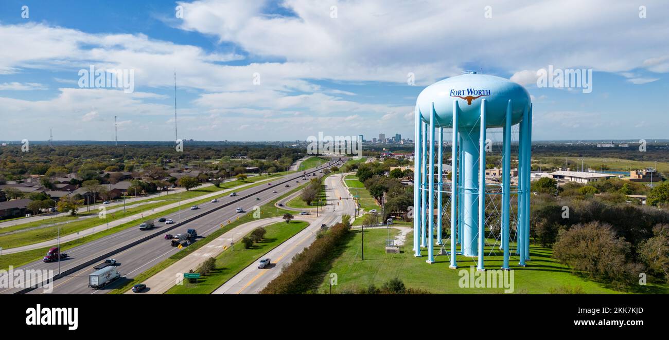 Fort Worth Water Tower - aerial view - FORT WORTH, UNITED STATES ...