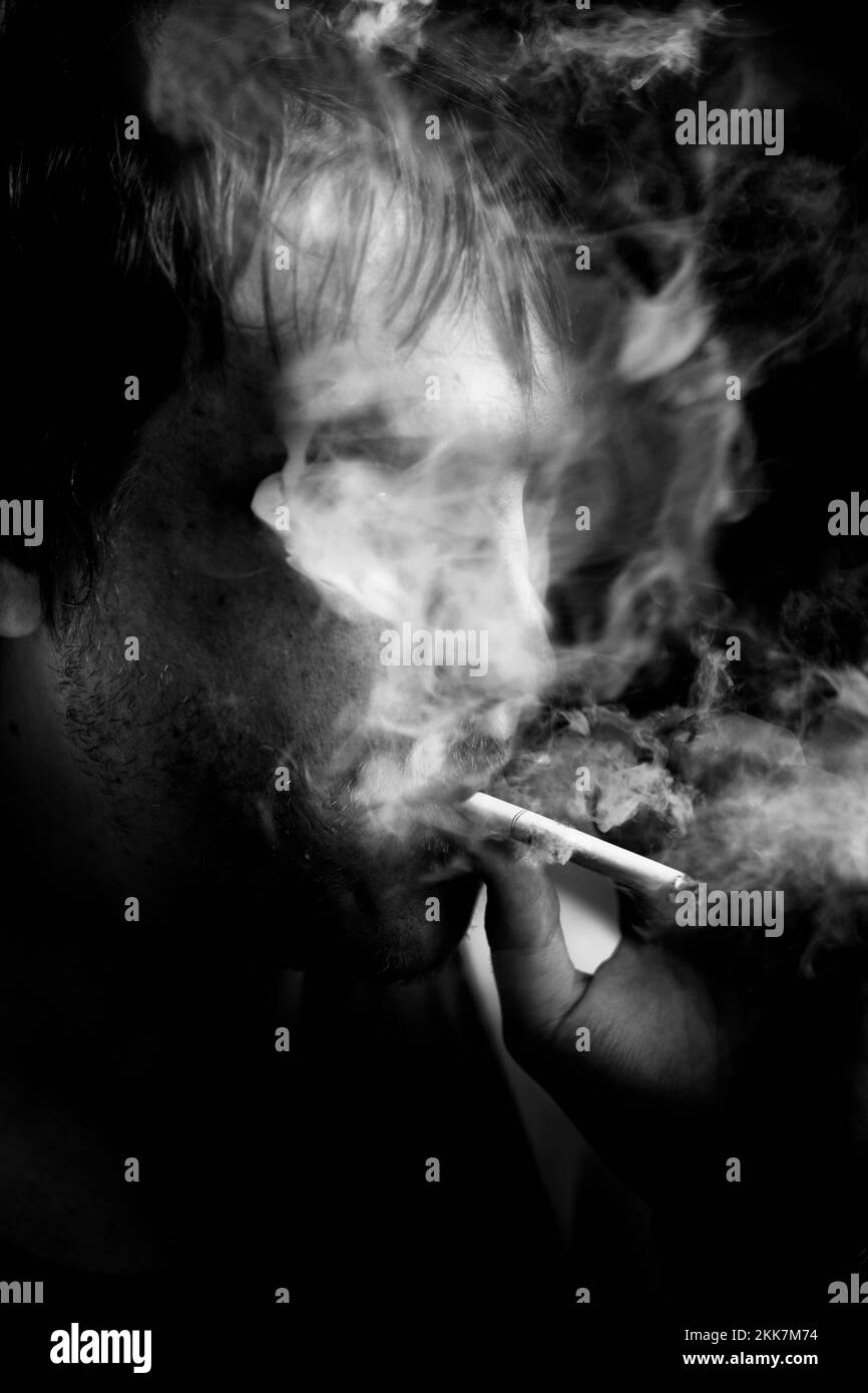 Man serious room not businessman Black and White Stock Photos & Images ...