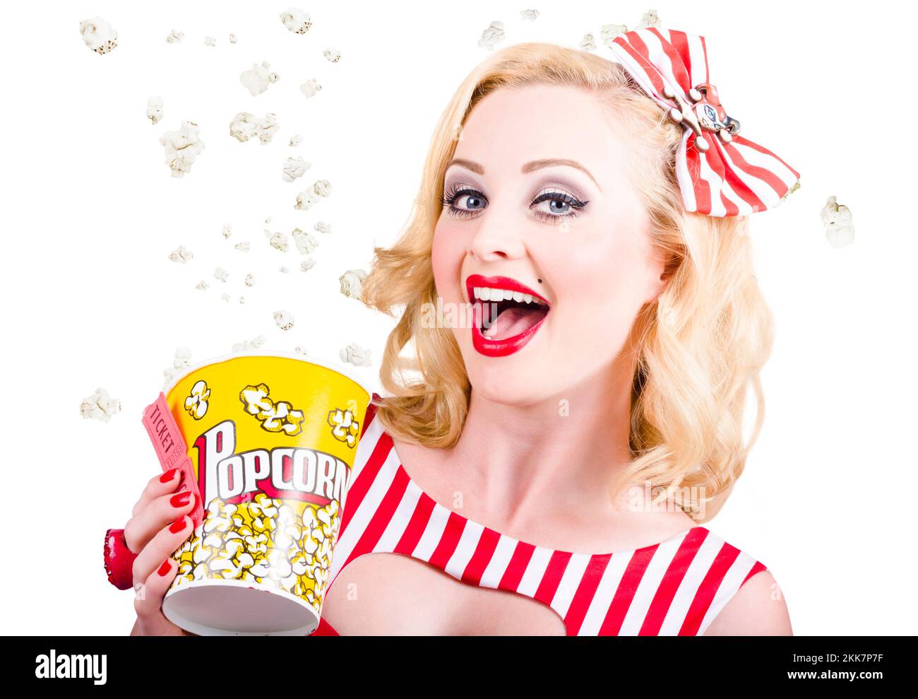 Pop corn tickets isolated hi-res stock photography and images - Alamy