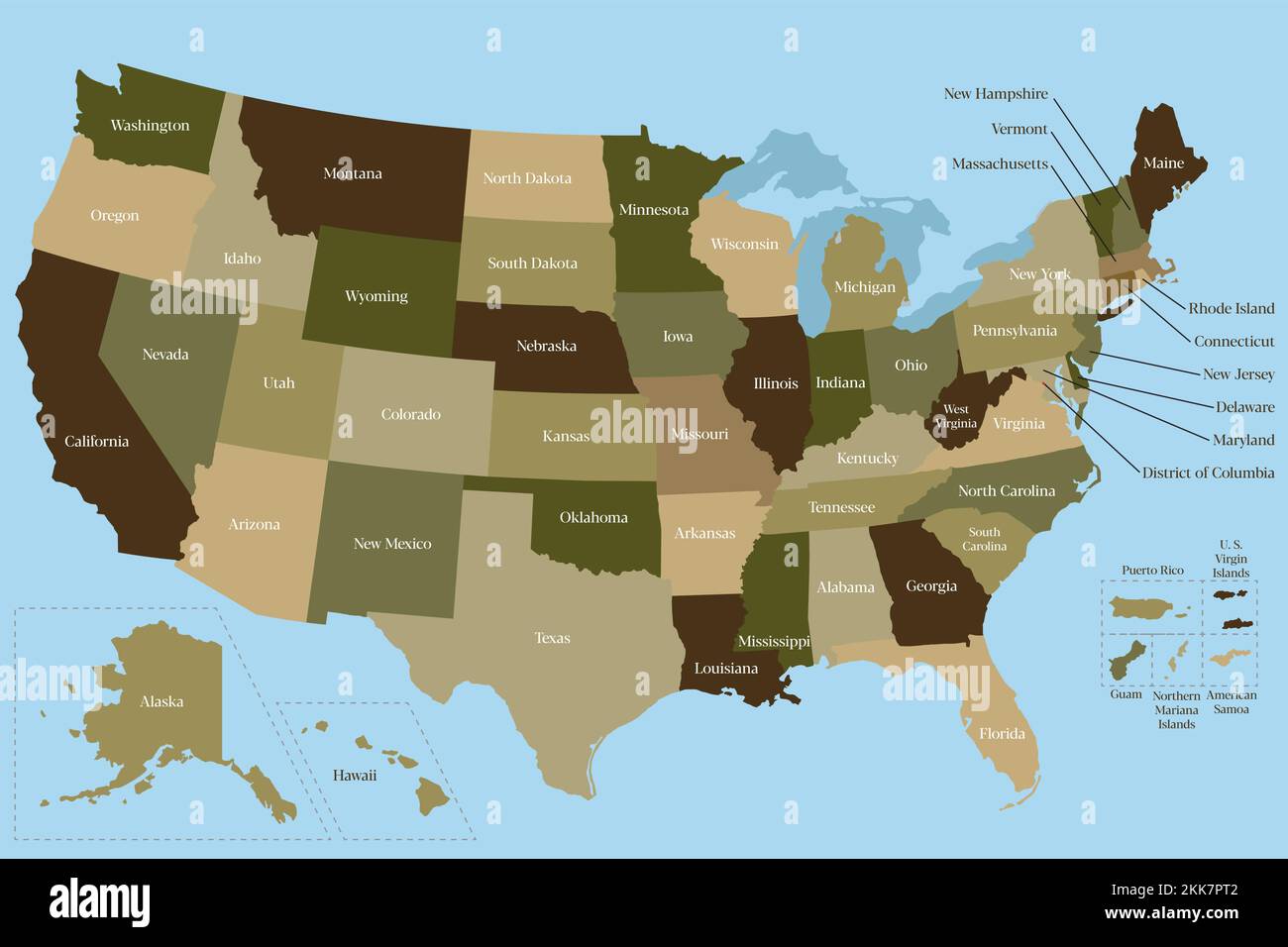 Map of hawaii territory Stock Vector Images - Alamy