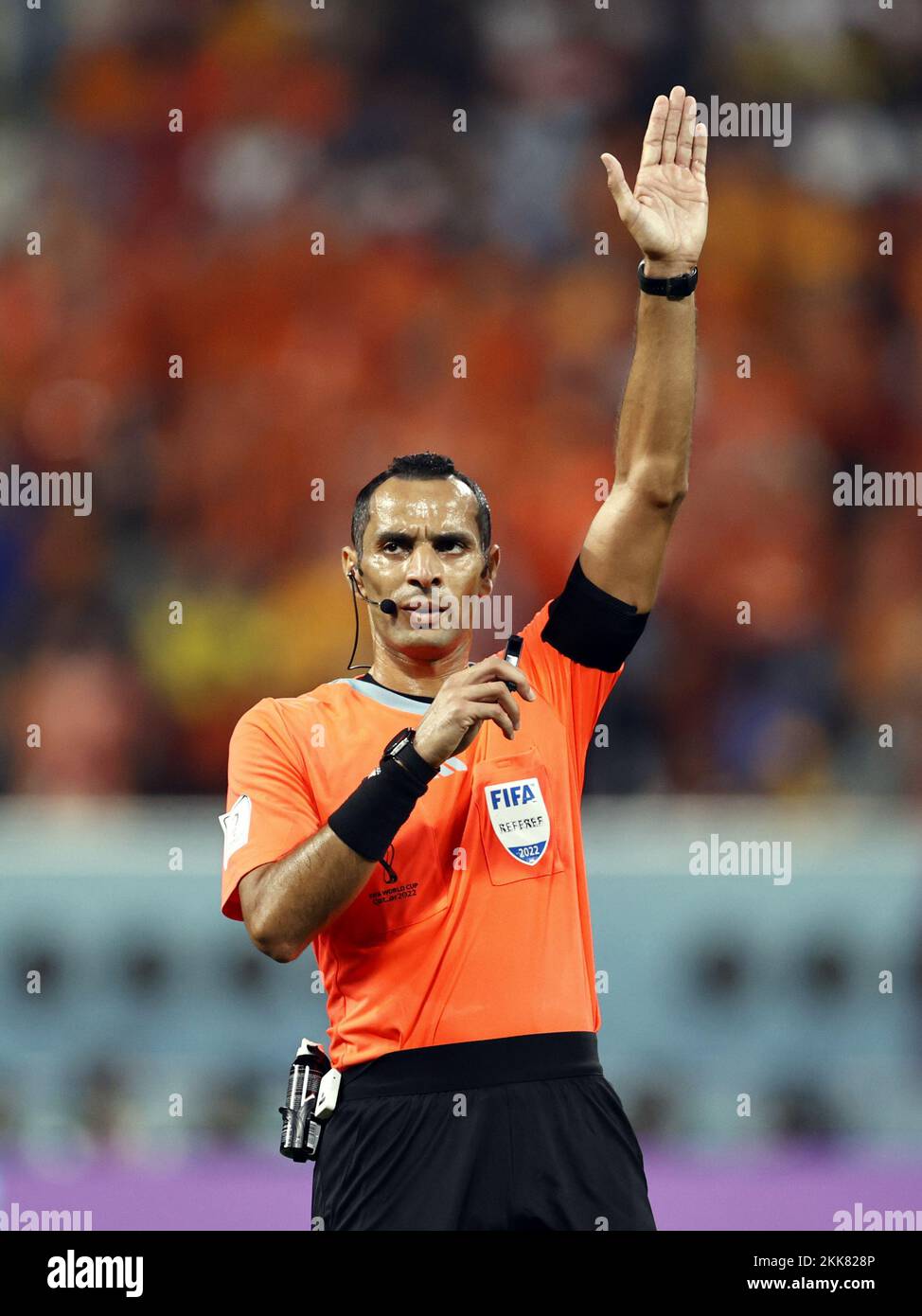 AL-RAYYAN - Referee Mustapha Ghorbal during the FIFA World Cup Qatar ...