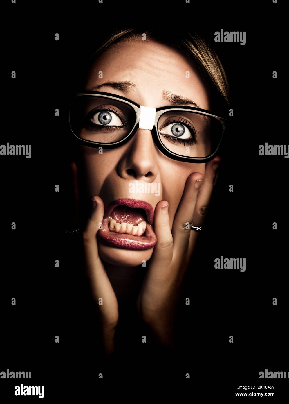 Woman wearing black grave hi-res stock photography and images - Alamy