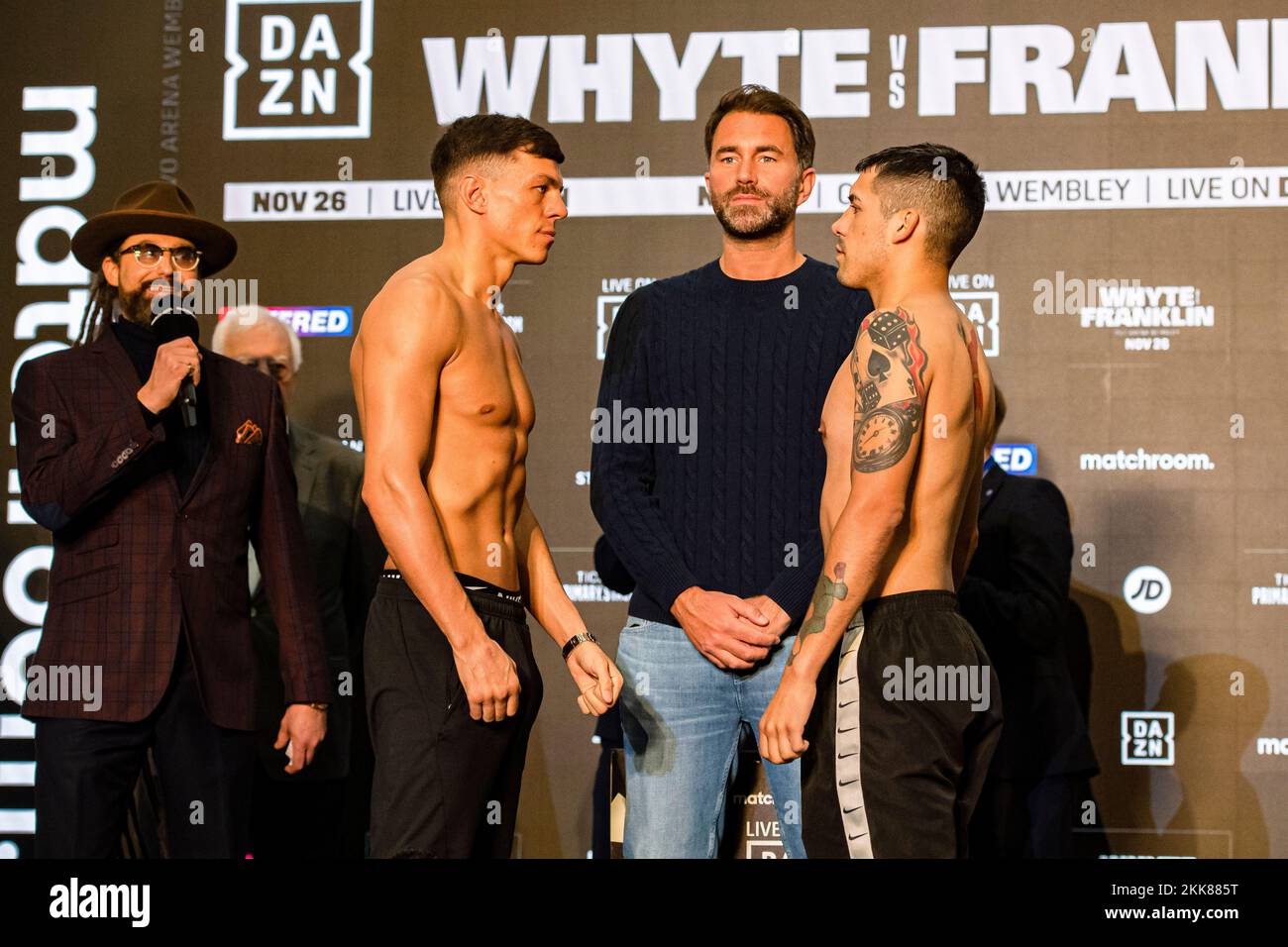 LONDON, UNITED KINGDOM. 25th Nov, 2022. Pat McCormack (left) and ...