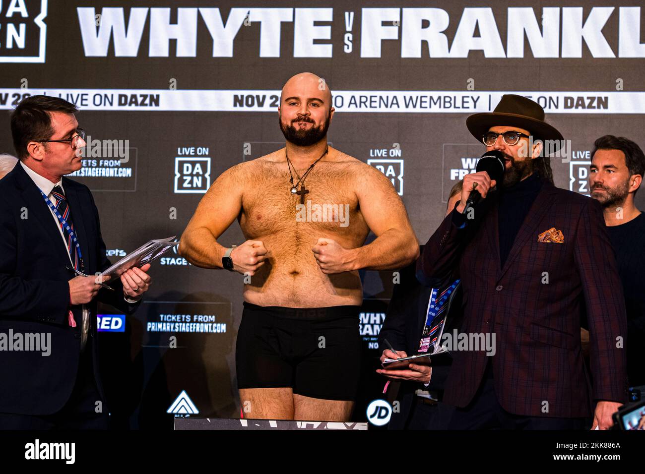 LONDON, UNITED KINGDOM. 25th Nov, 2022. Nathan Gorman during Whyte vs ...