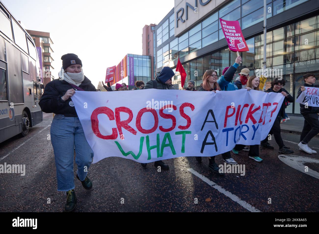 Cross a picket what a tory banner hi-res stock photography and images ...