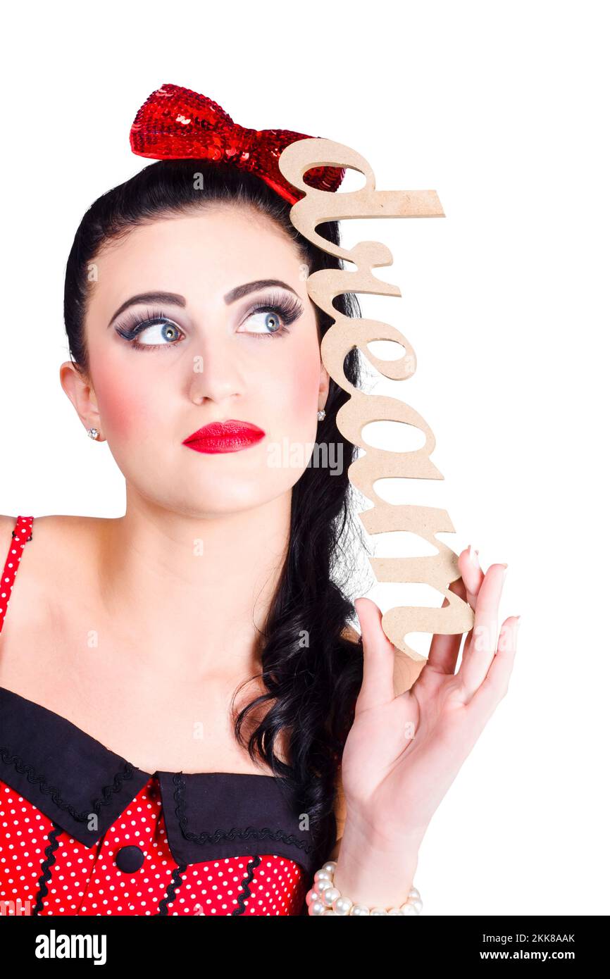 Retro pin up 40s woman hi-res stock photography and images - Alamy