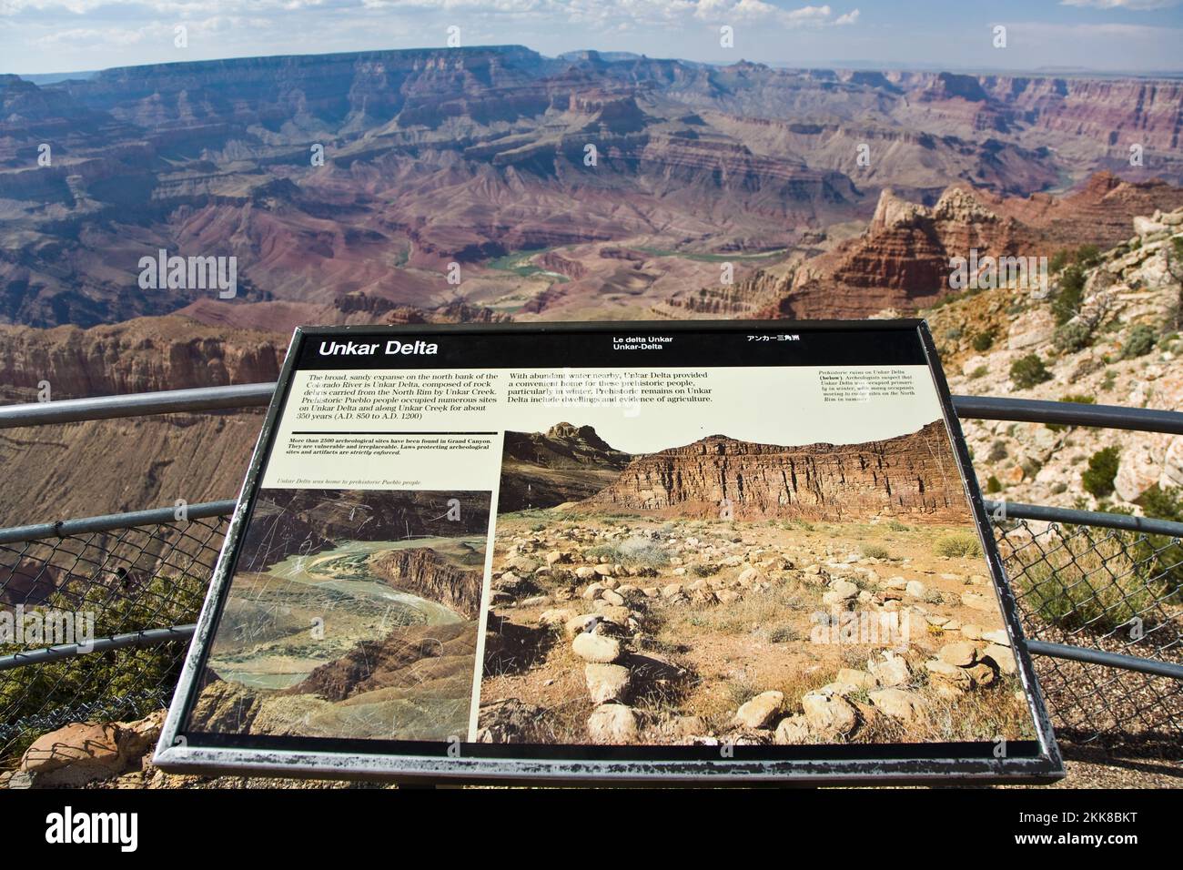 Grand Canyon, USA - July 10, 2008: view into the grand canyon from the ...