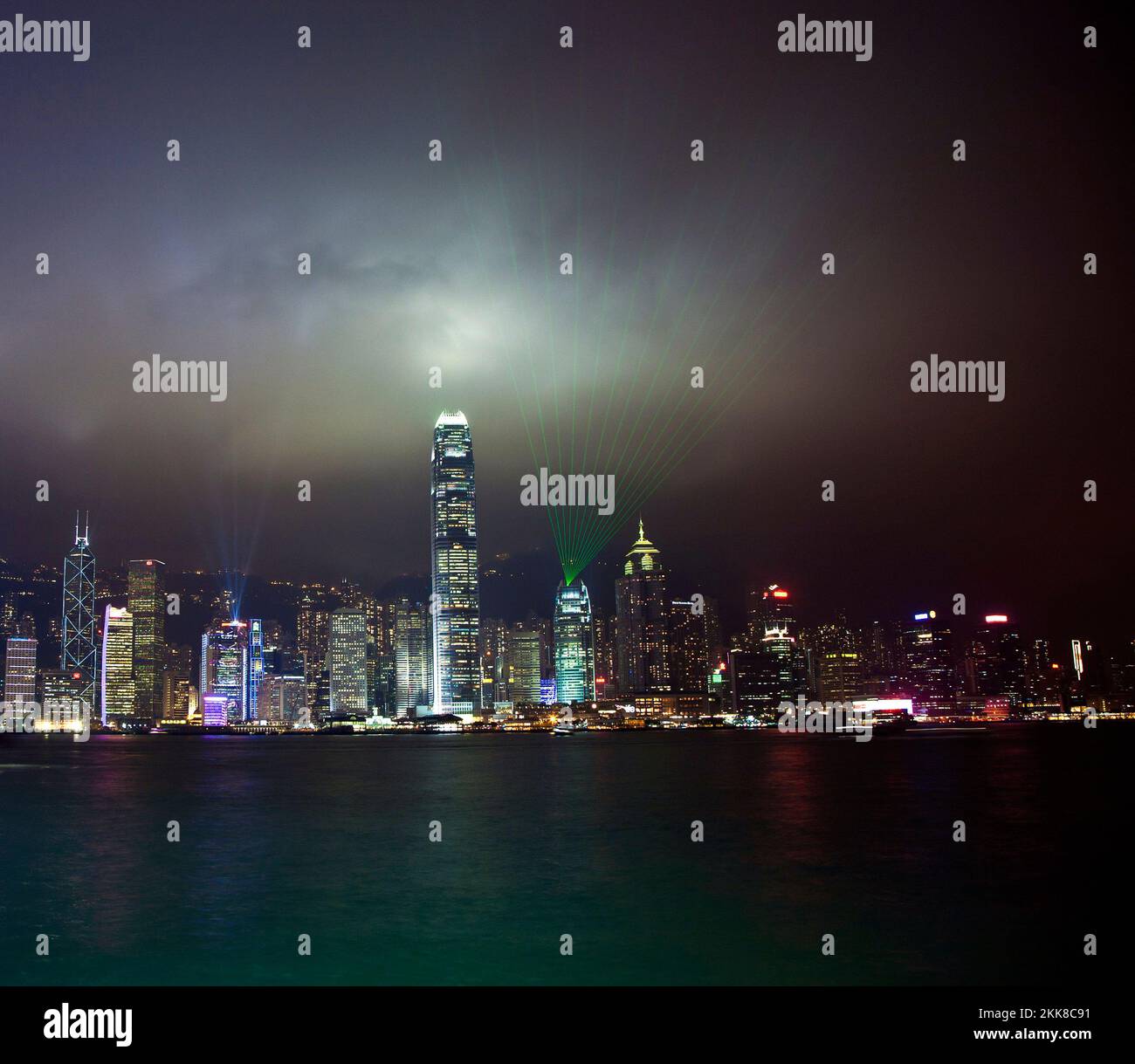 Kowloon, Hongkong - January 7, 2010: A Symphony of Lights is a daily ...