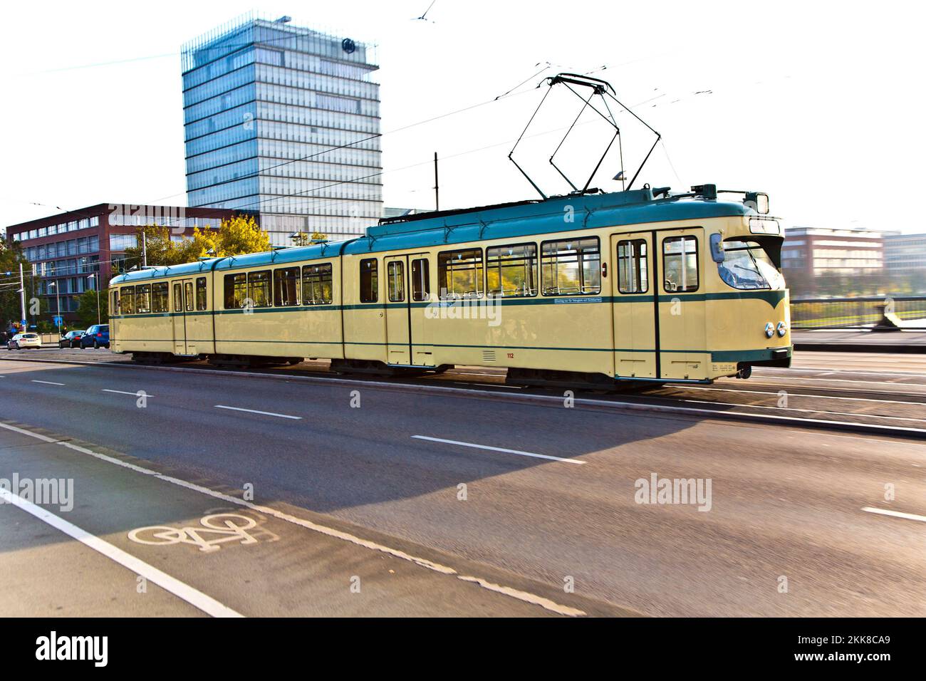 Frankfurt, Germany - October 21, 2009: historic streetcar, trolley at ...