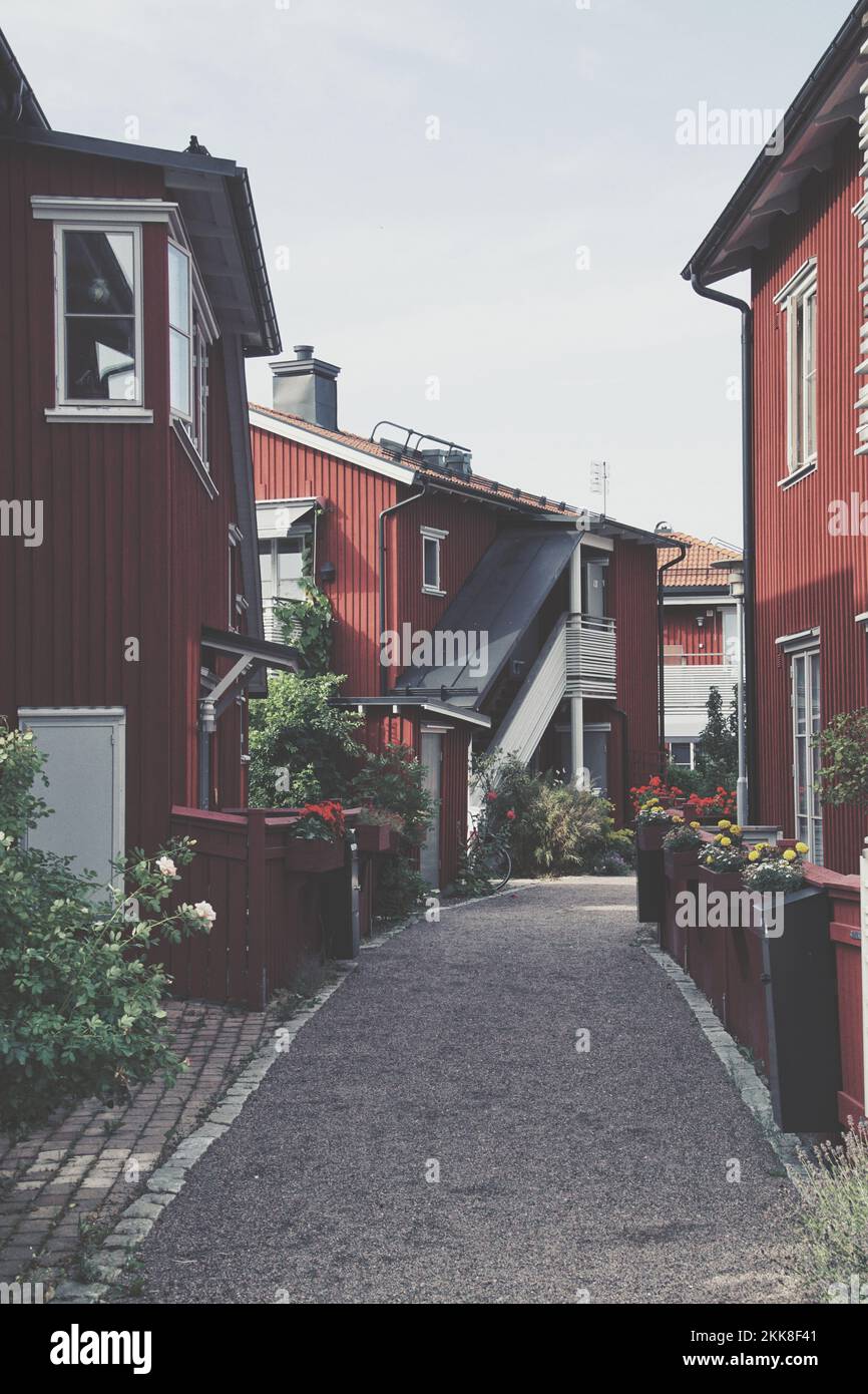 Empty alley amidst buildings hi-res stock photography and images - Alamy