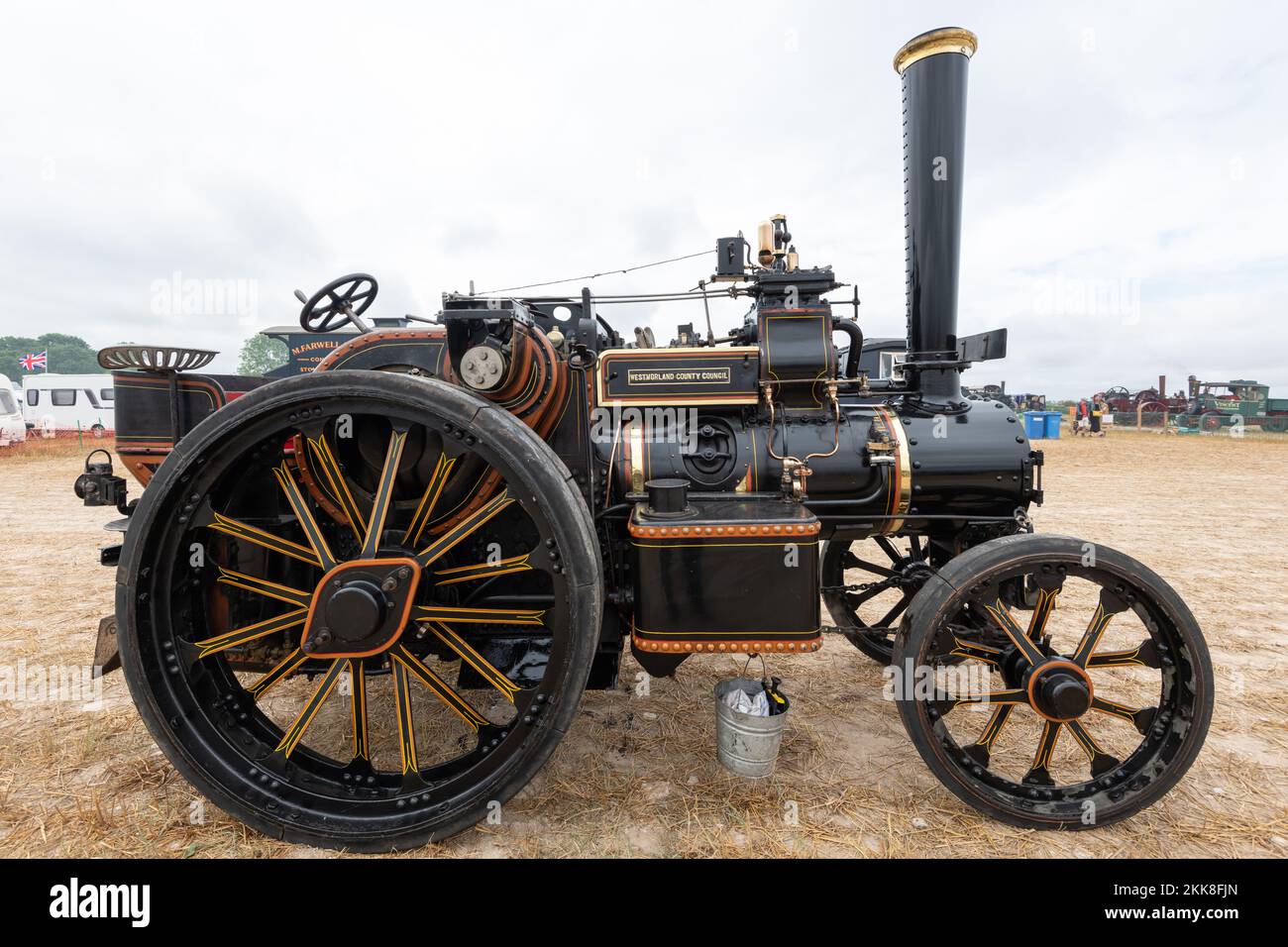Tarrant Hinton.Dorset.United Kingdom.August 25th 2022.A restored Fowler ...