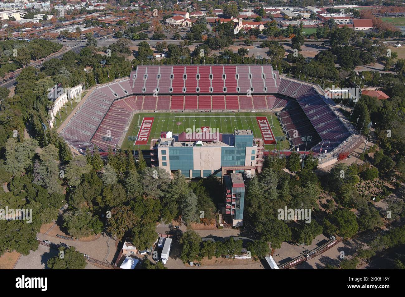 A general overall aerial view of Stanford Stadium, Thursday, Nov. 24 ...