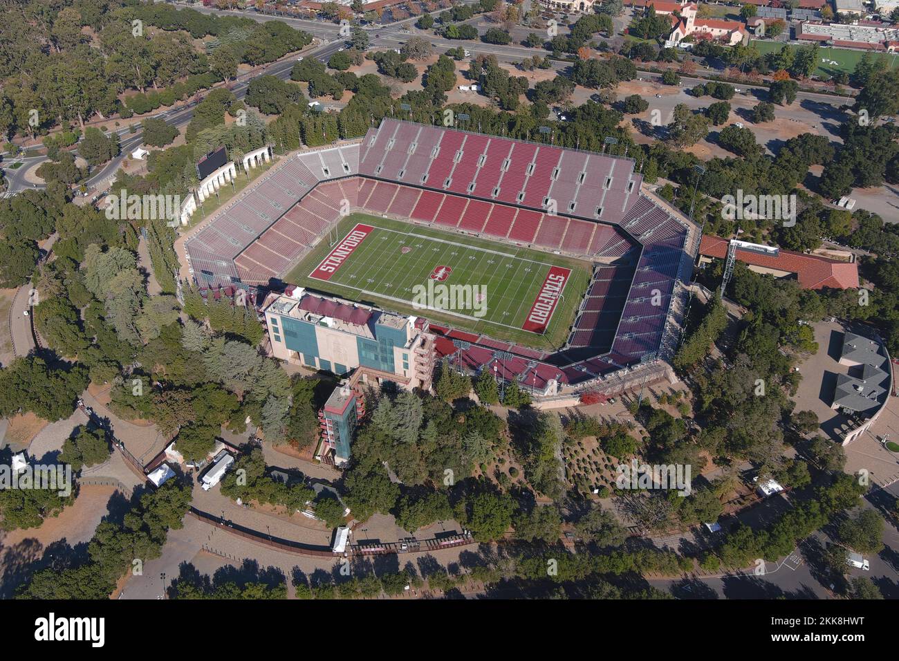 A general overall aerial view of Stanford Stadium, Thursday, Nov. 24 ...