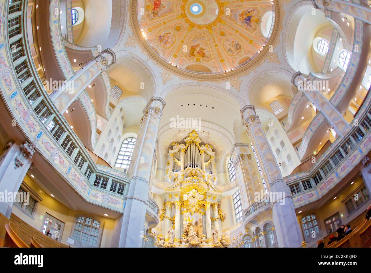 Church of Our Lady Interior, Dresden, Germany Stock Photo - Alamy