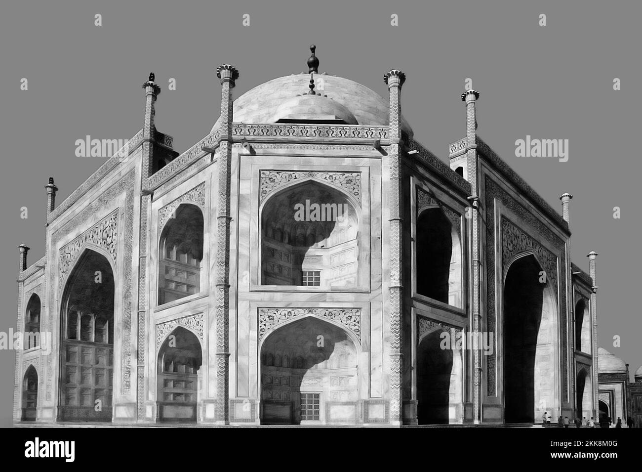 Agra, India - August 6, 1994: beautiful Taj Mahal, worlds most ...