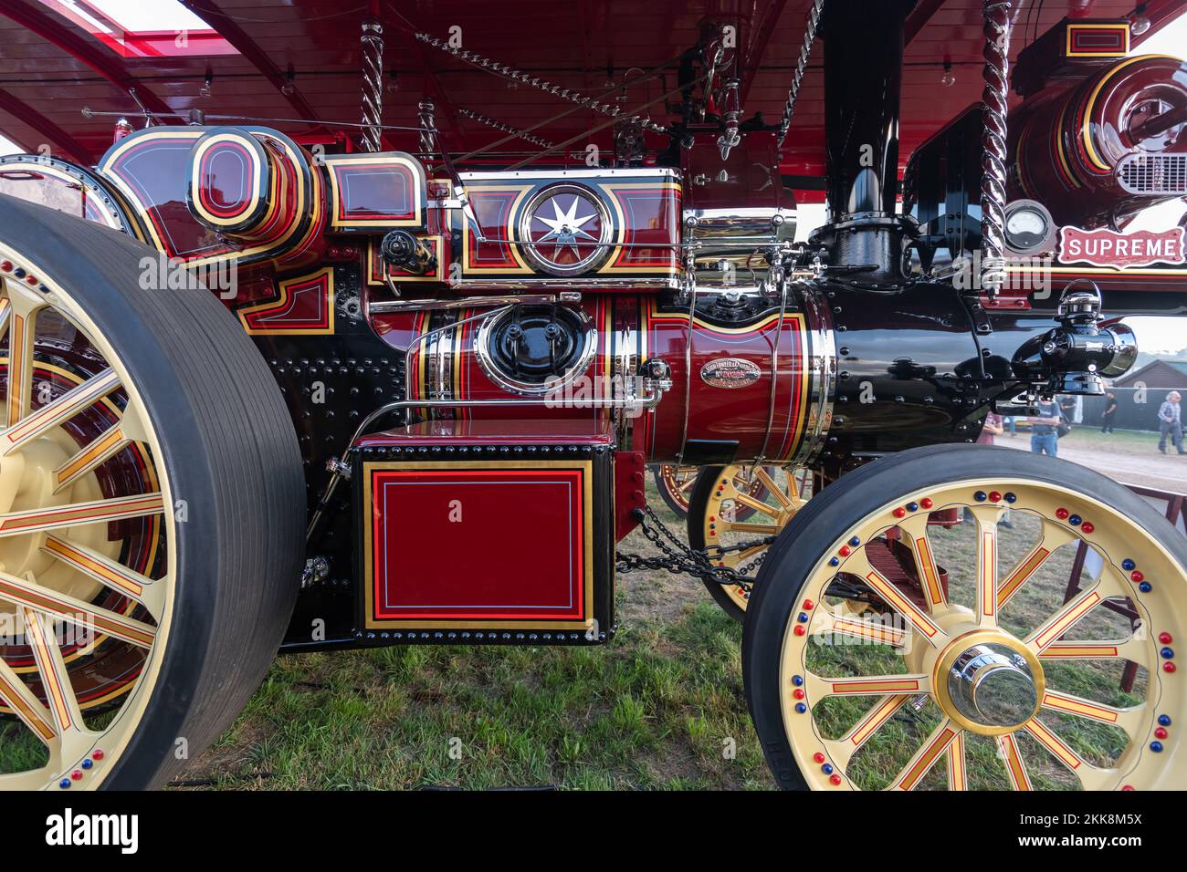 Tarrant Hinton.Dorset.United Kingdom.August 25th 2022.A restored Fowler ...