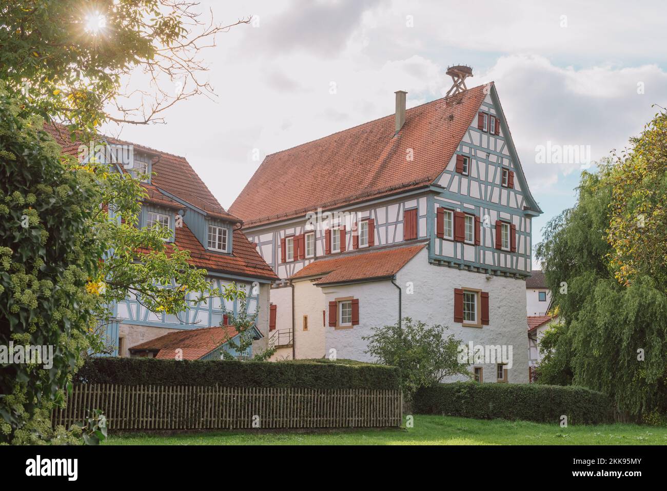 Traditional Small House With Beautiful Outdoor Decor Facade In Germany ...