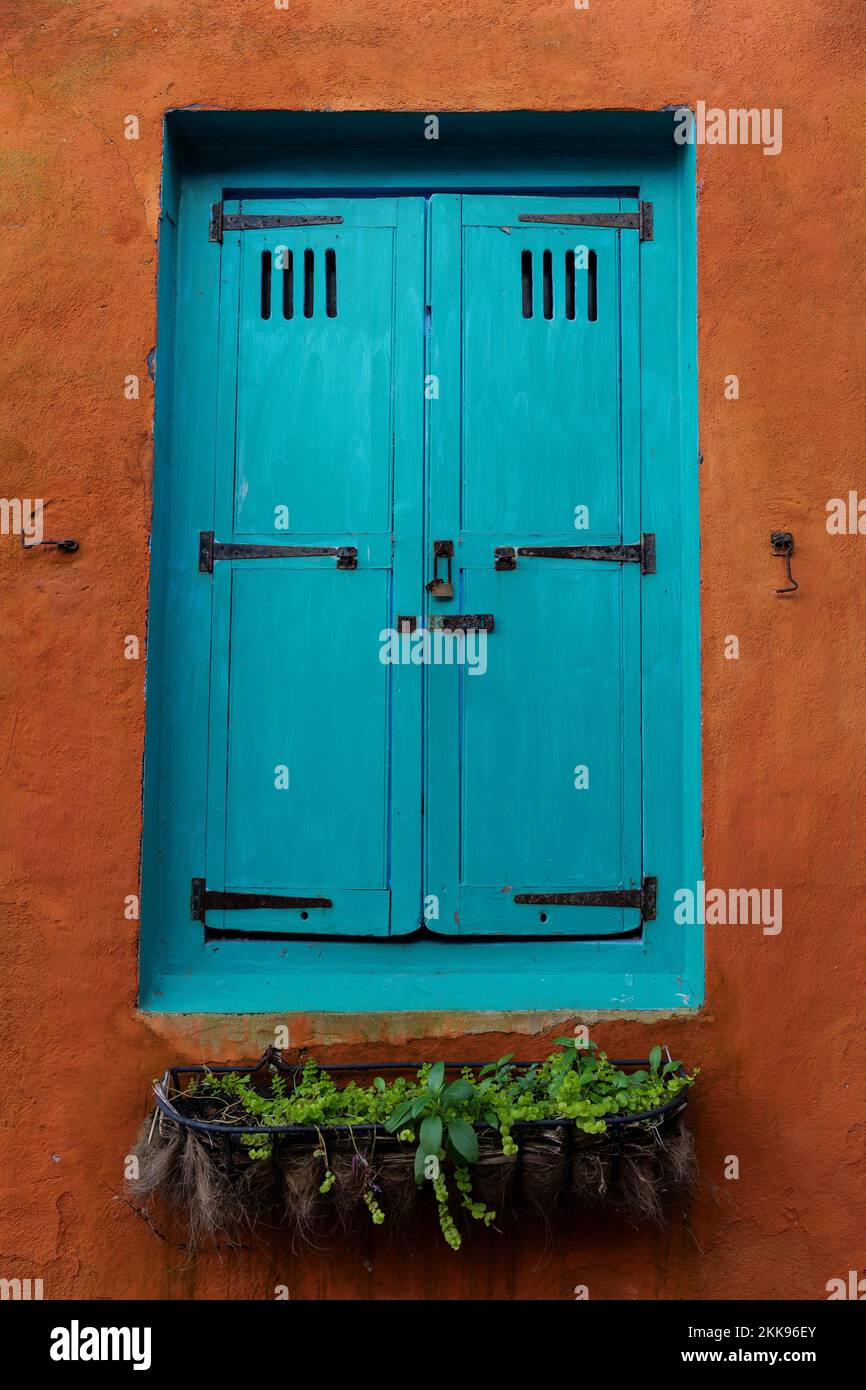 Wood doors photographed in Falmouth, Cornwall. Doors and shutters in ...