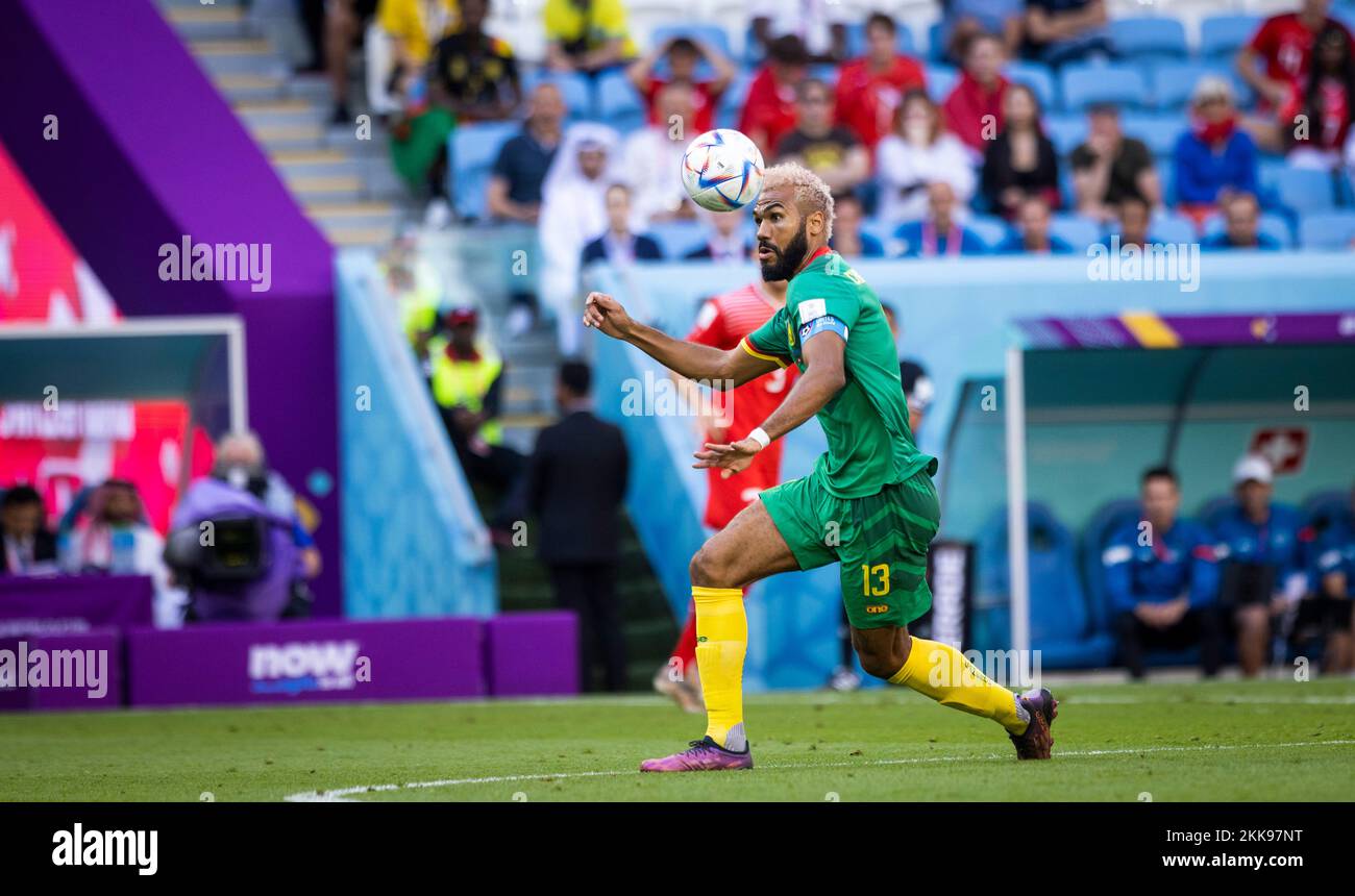 Doha, Qatar. 24th Nov, 2022. Eric Maxim Choupo-Moting (CAM) Switzerland ...