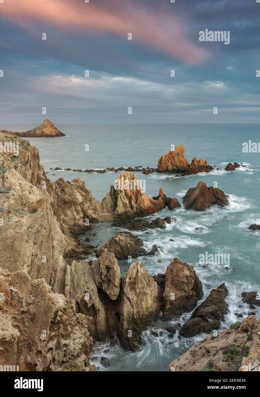 Las sirenas reef, Cabo de Gata natural park, Andalusia, Spain Stock ...