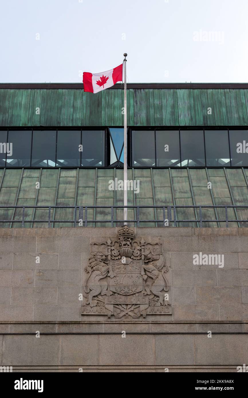 Ottawa, Canada - November 10, 2022: Bank of Canada building with ...