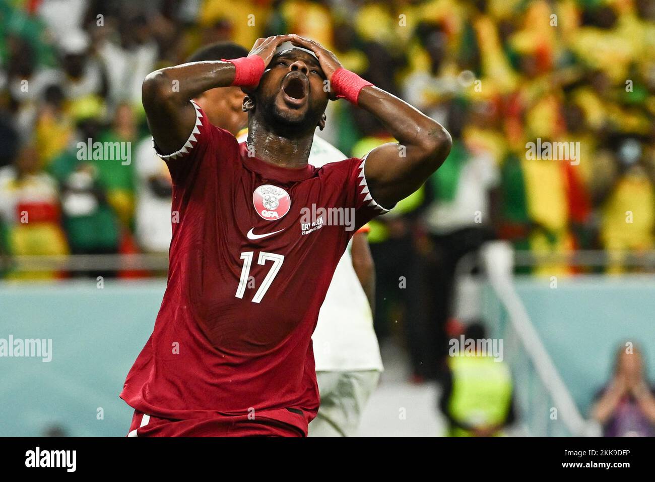 Ismaeel Mohammad of Qatar during Qatar v Senegal match of the Fifa ...