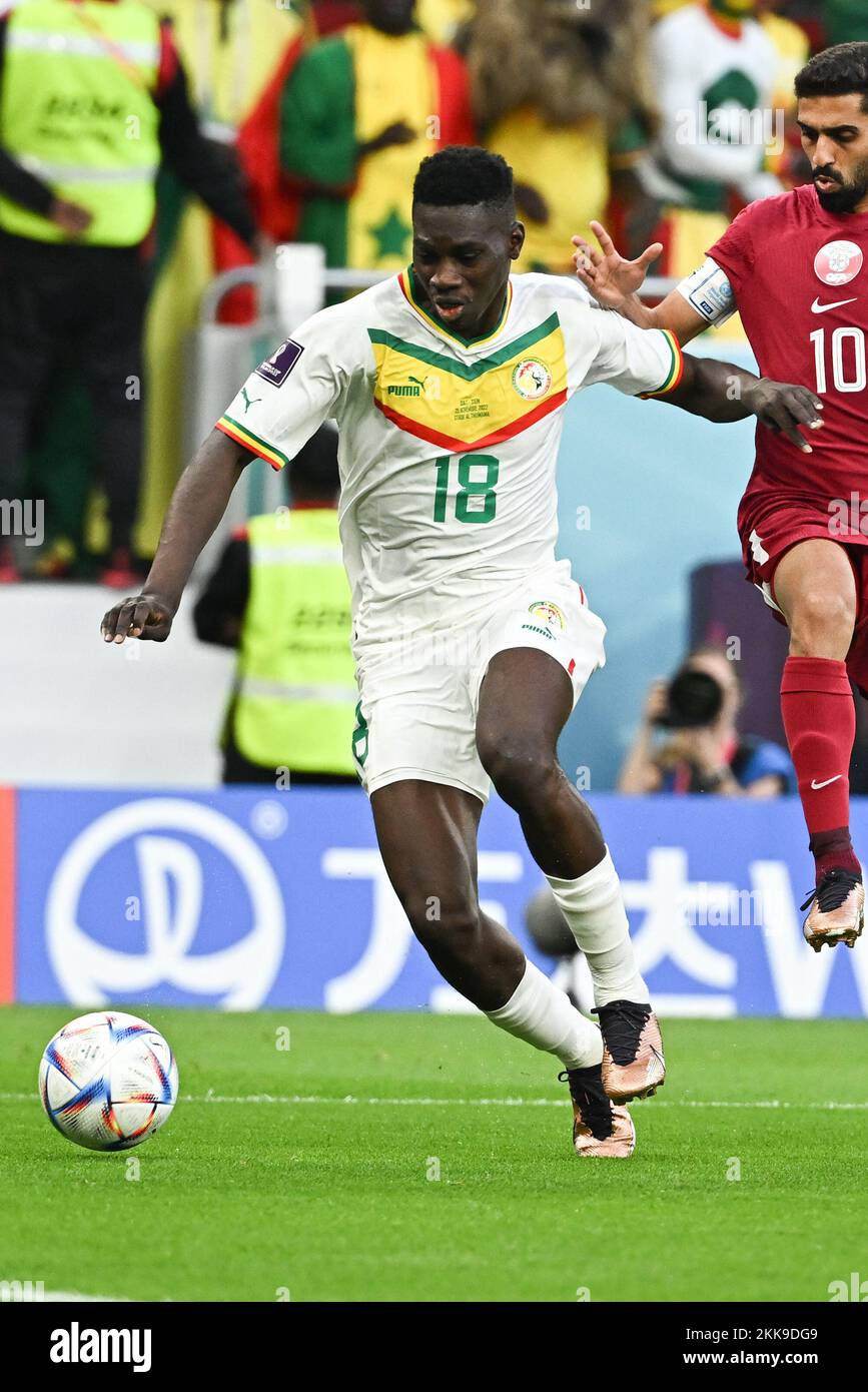Ismaila Sarr of Senegal during Qatar v Senegal match of the Fifa World ...