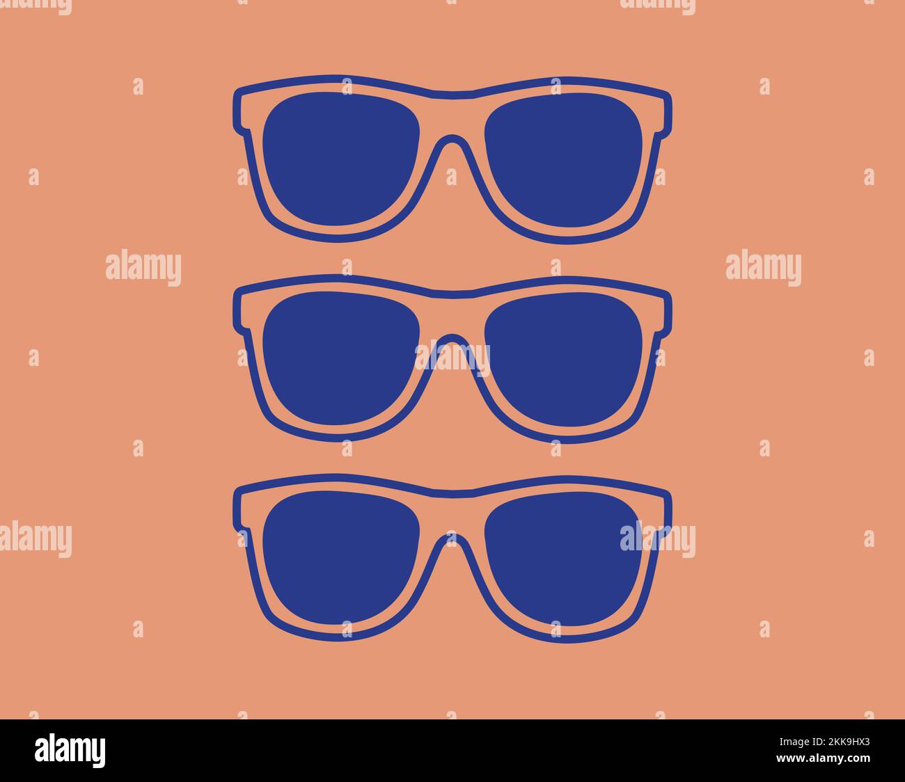 Realistic Vintage Sunglasses Isolated Vector Illustration Stock Vector Image And Art Alamy