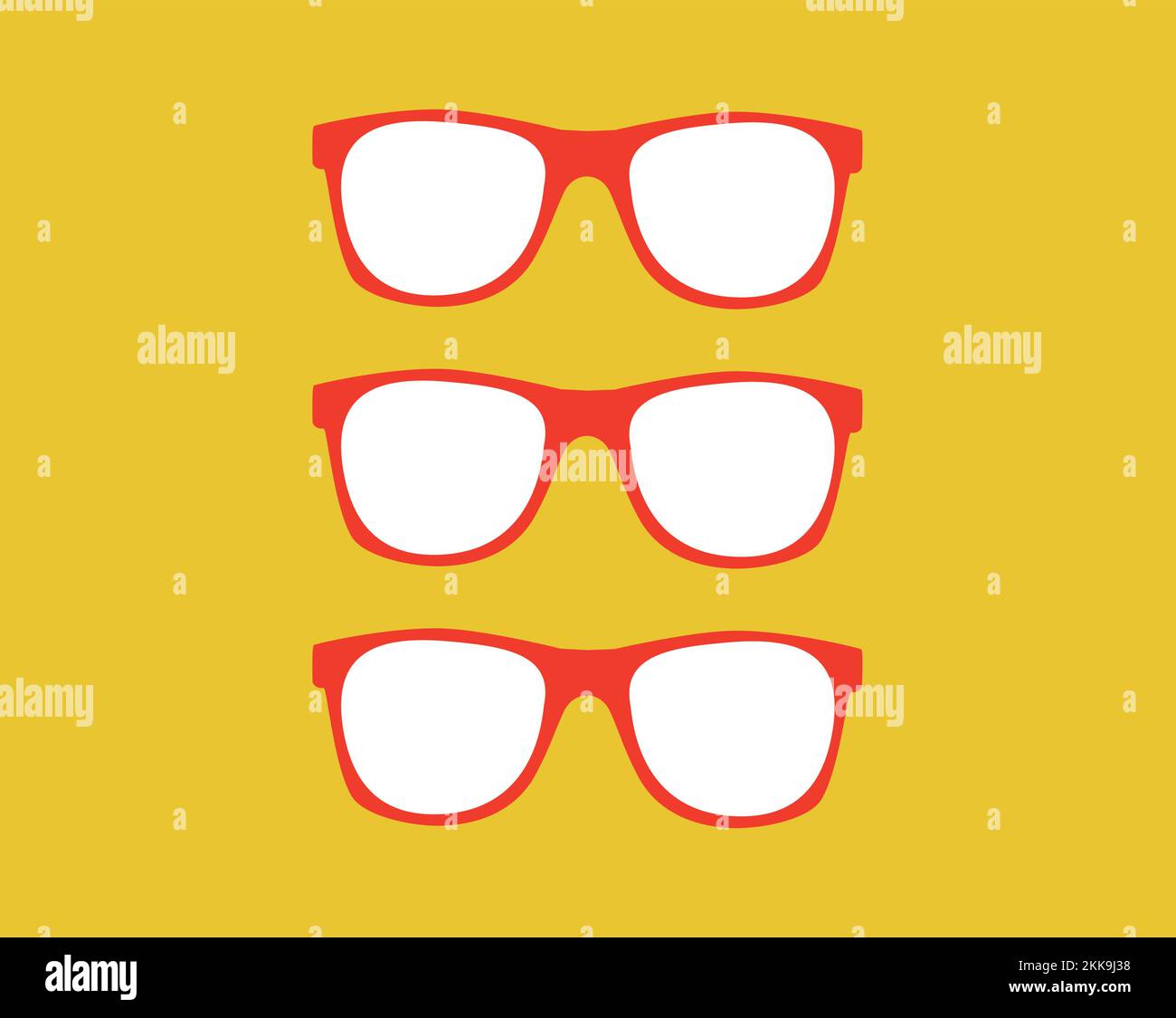 Realistic Vintage Sunglasses Isolated Vector Illustration Stock Vector ...