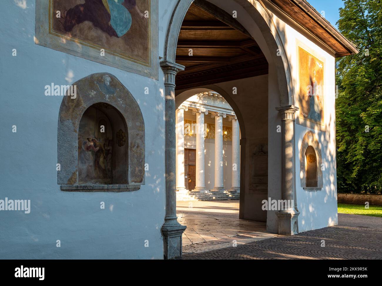 The Church of St. Maria Assunta in the Pieve Park - Cavalese, Fiemme ...