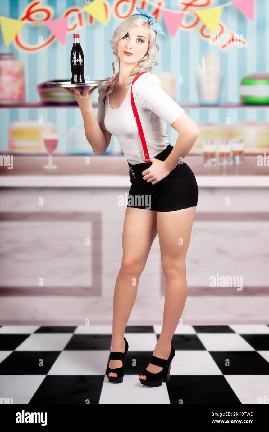 Woman candy cocktail hi-res stock photography and images - Alamy