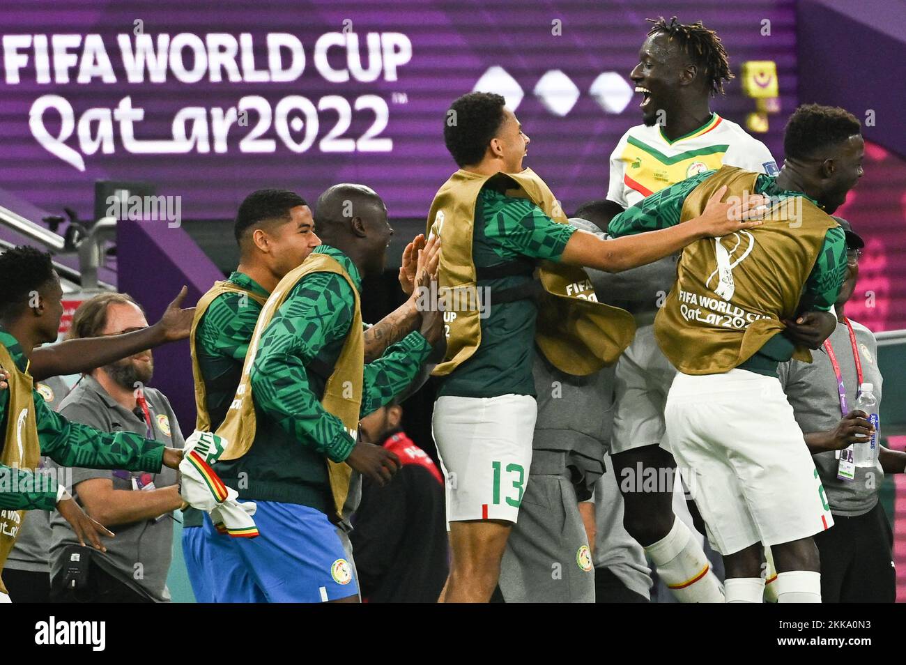 Famara Diedhiou of Senegal during Qatar v Senegal match of the Fifa ...
