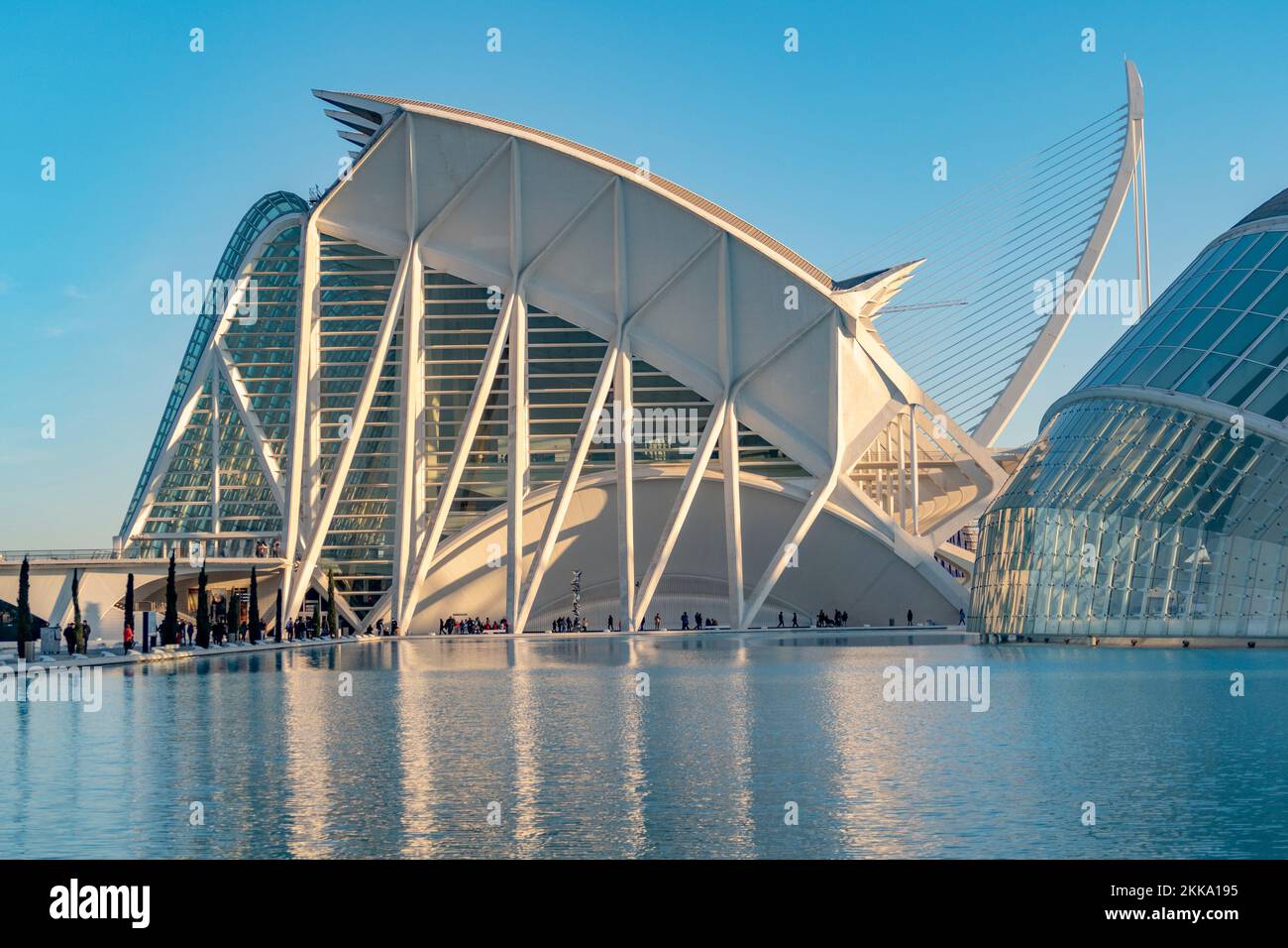 Valencia, Spain - January 4, 2019: The Museu de les Ciències Príncipe ...
