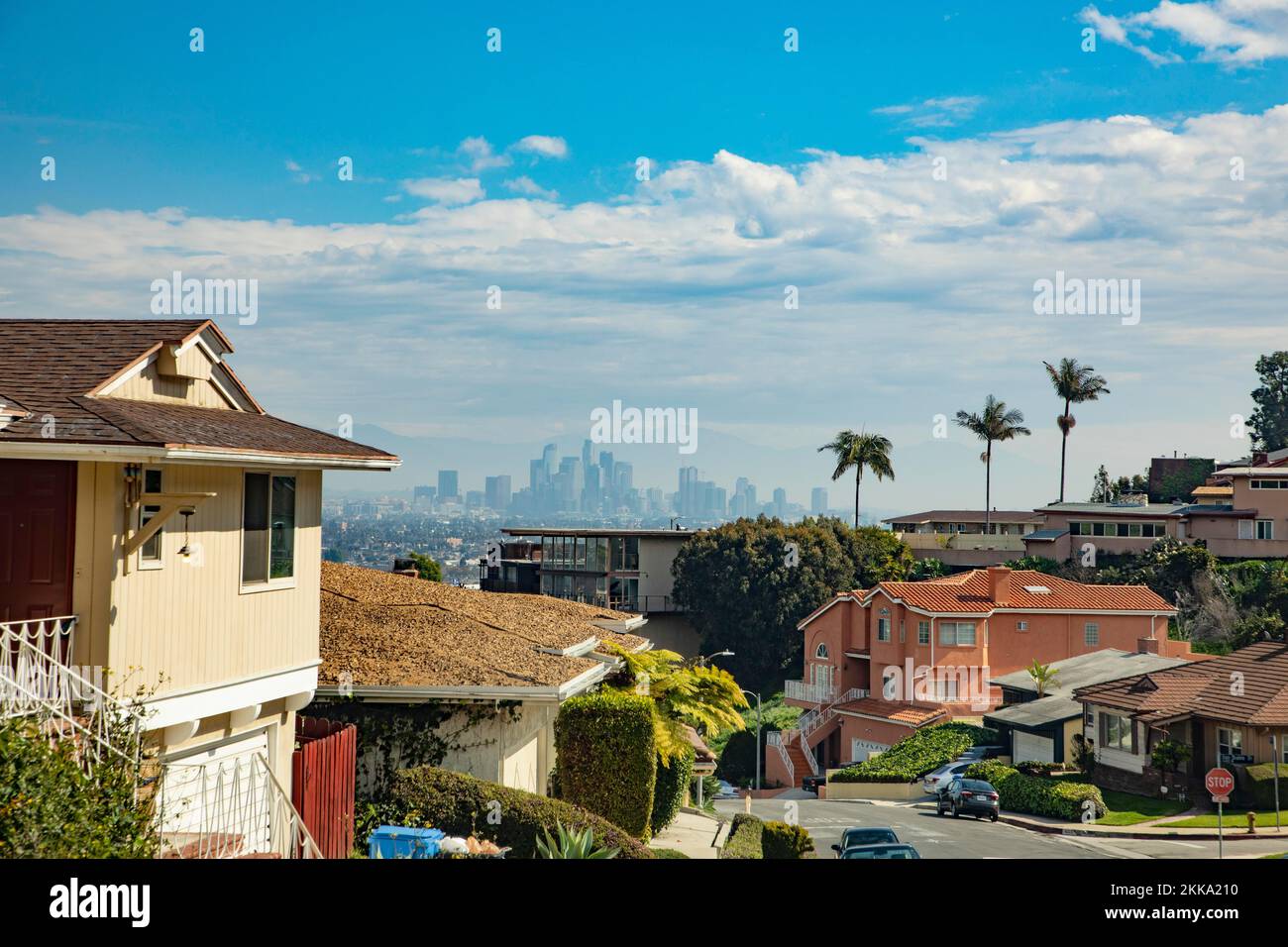 Los Angeles, USA - March 5, 2019: Beautiful living area in Crenshaw ...