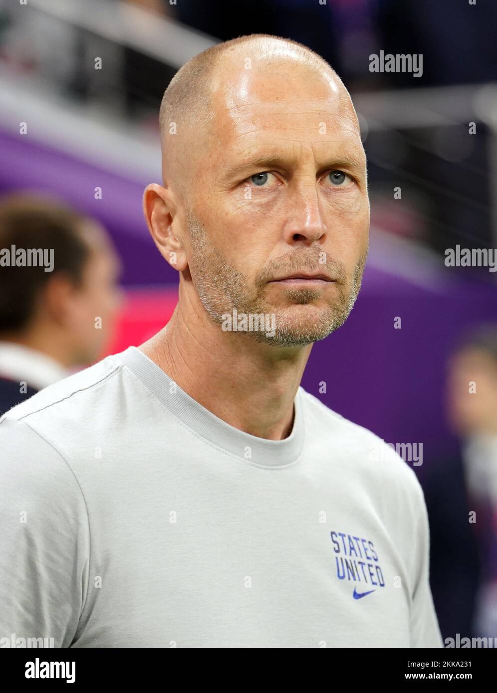 USA manager Gregg Berhalter during the FIFA World Cup Group B match at ...