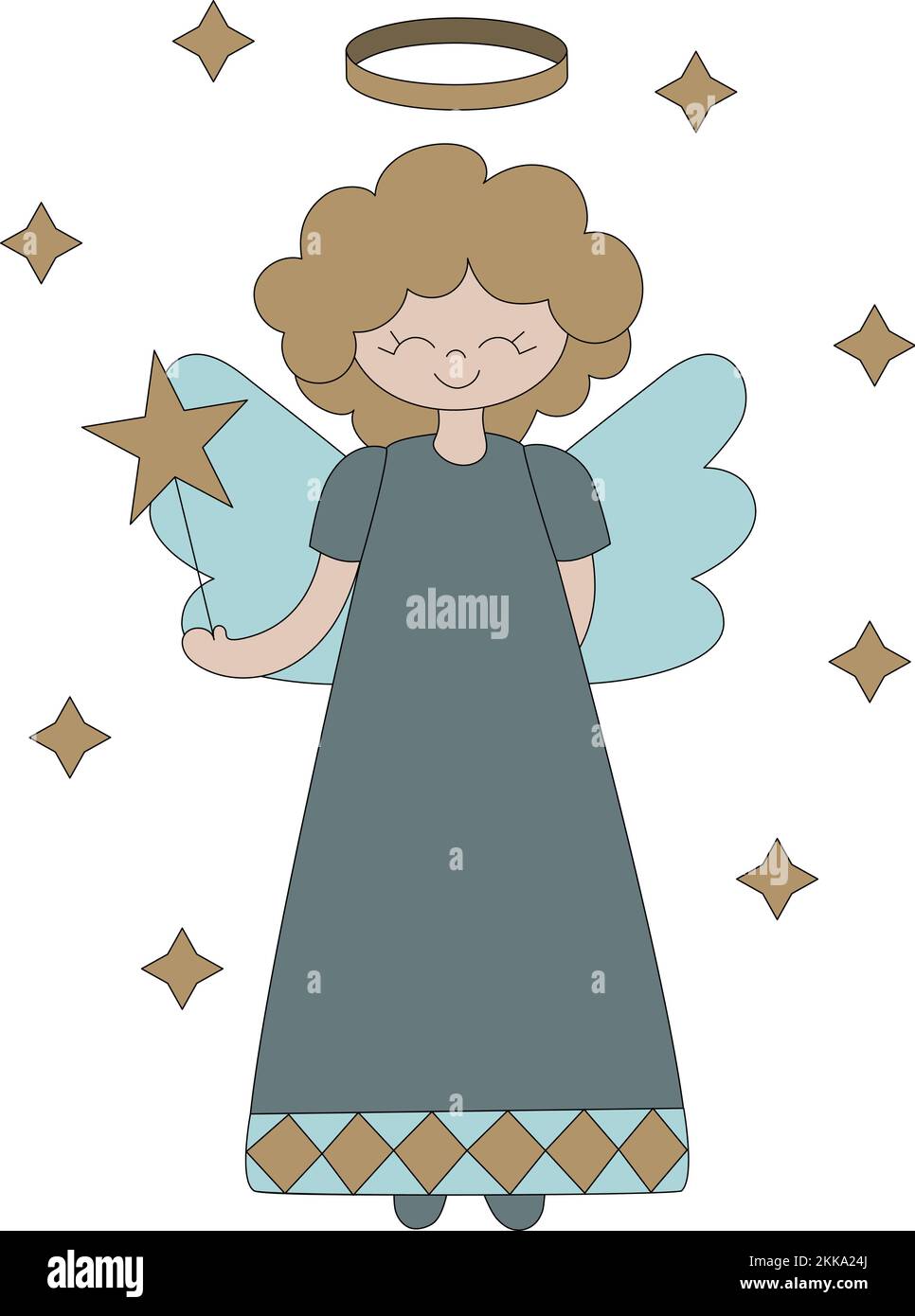 Angel wings beautiful christmas Stock Vector Images - Alamy