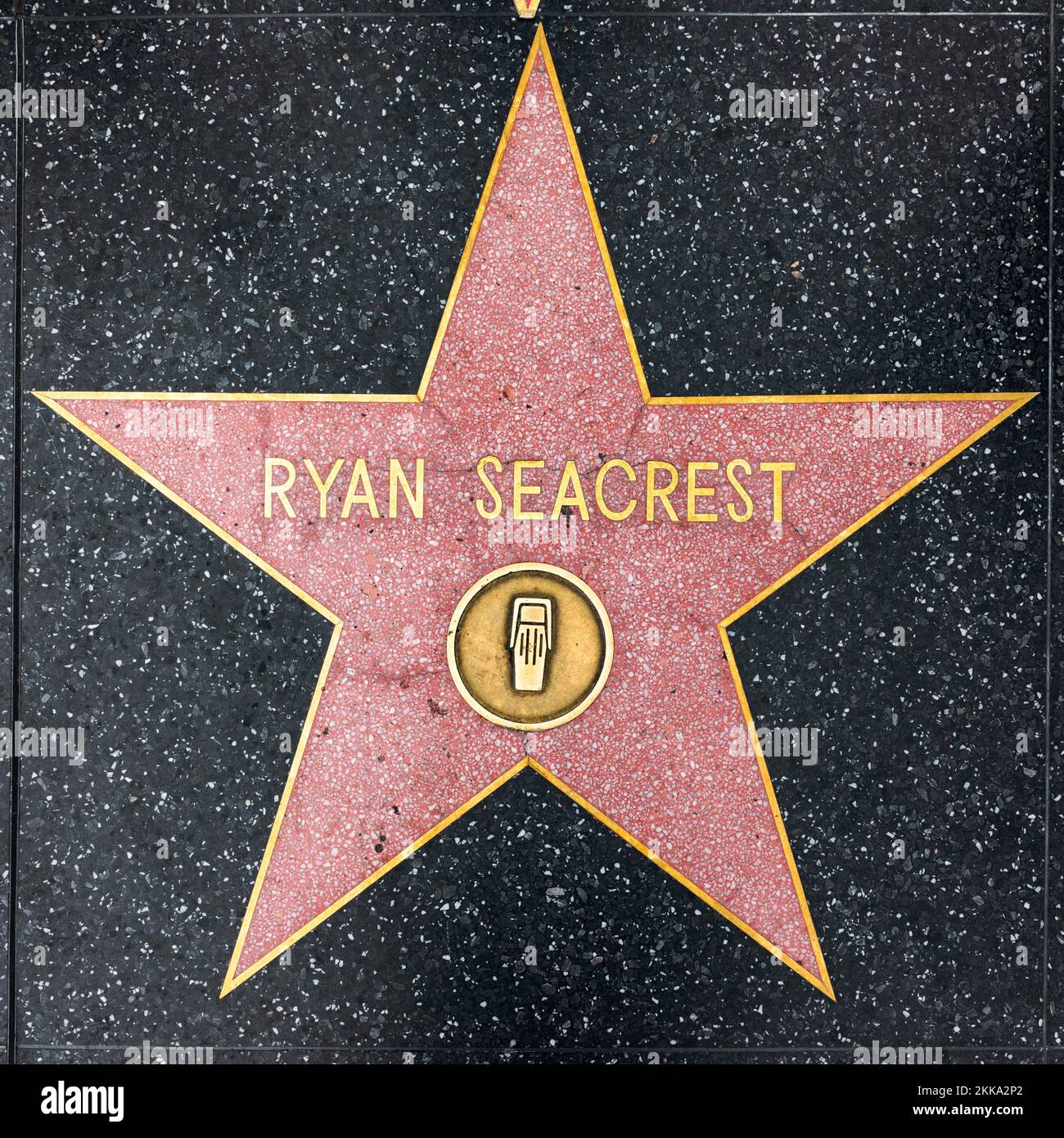 Los Angeles, USA - March 5, 2019: closeup of Star on the Hollywood Walk ...