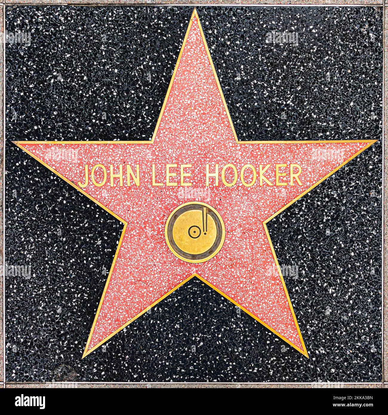 Los Angeles, USA - March 5, 2019: closeup of Star on the Hollywood Walk ...