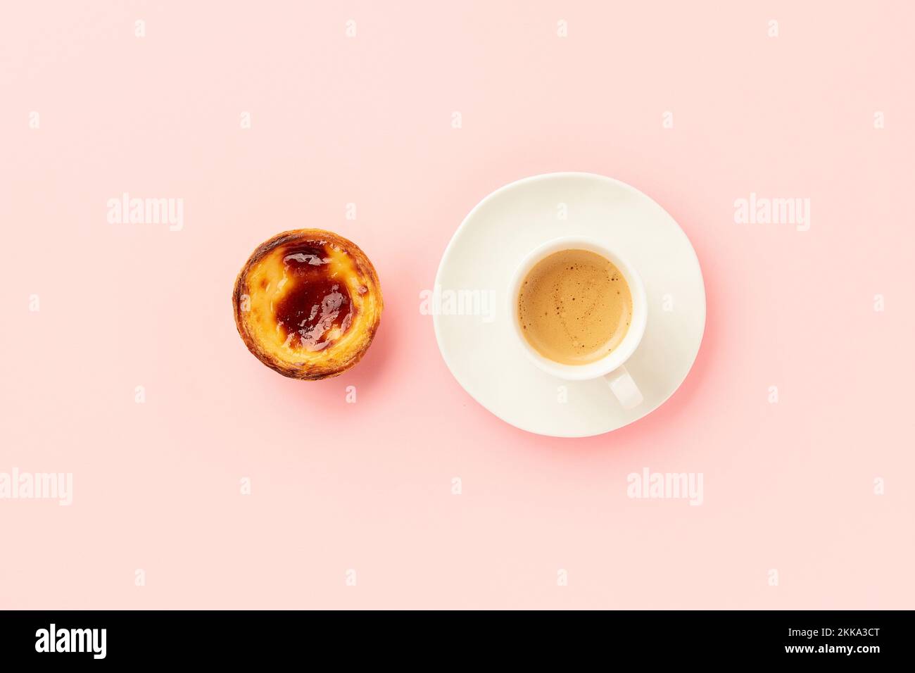 Traditional Portuguese egg tart dessert Pasteis Pastel de nata or ...